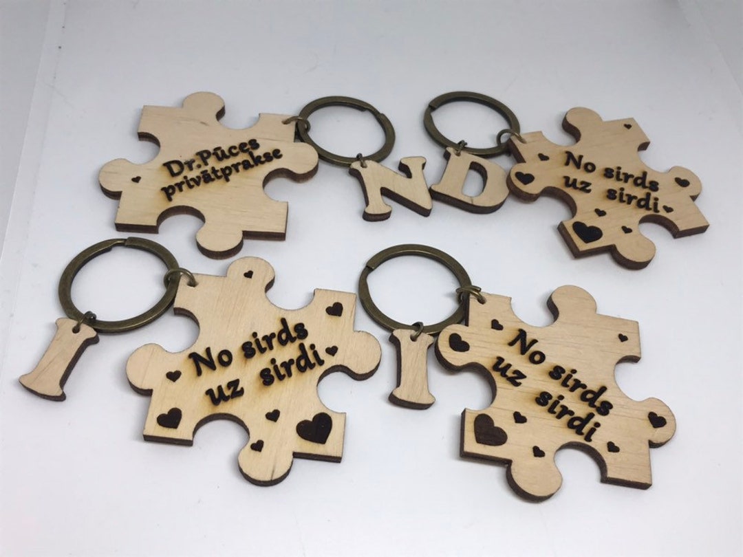 Personalized Puzzle Piece Keyring,puzzle Keyring,puzzle Peace's ...