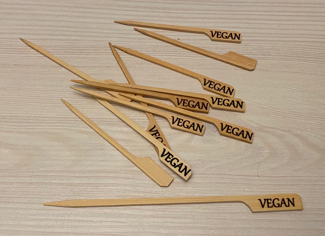 Food Sticks,set of 10 Wooden Sticks,funny Sticks,food Pins,vegan Gift ...