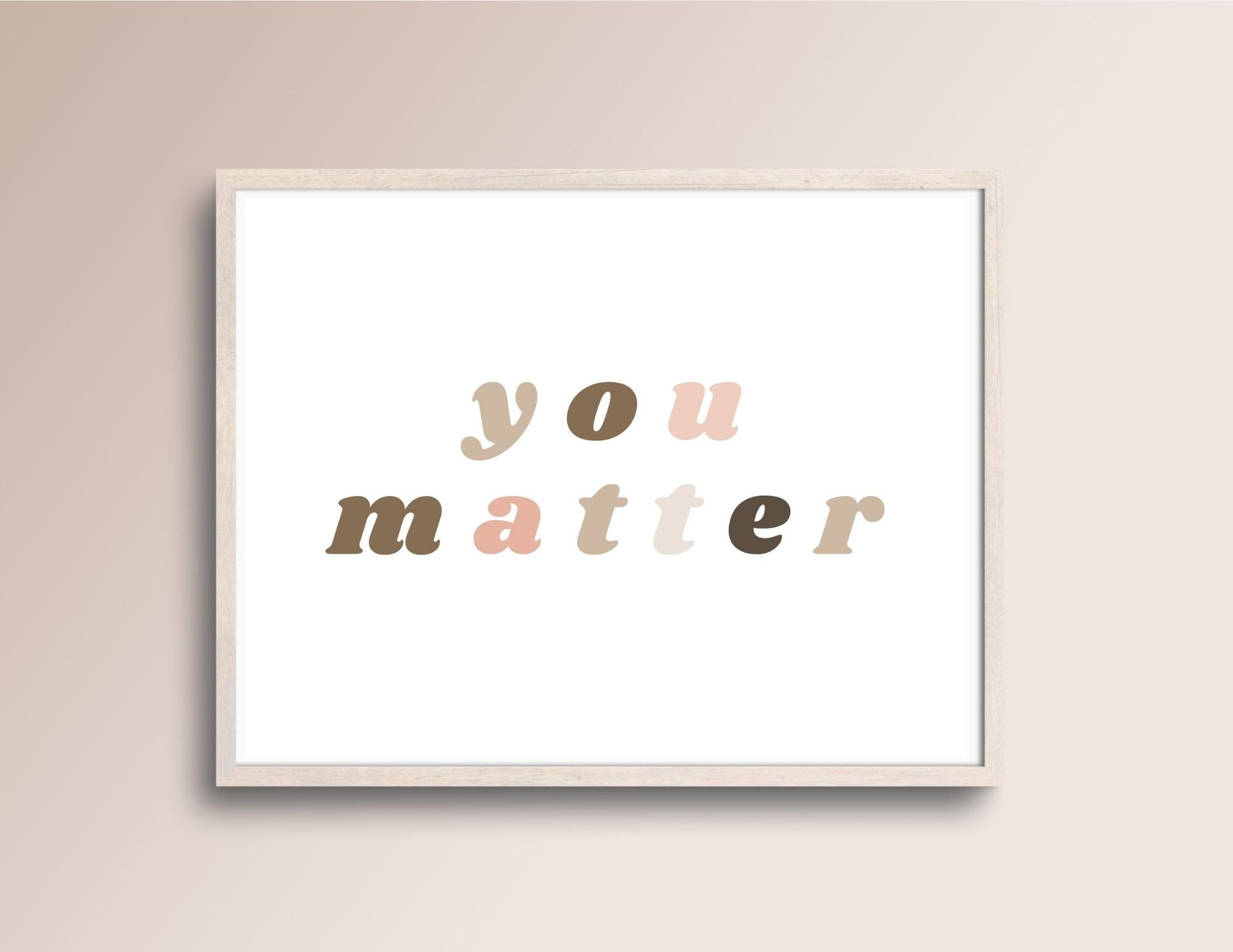 You Matter Poster | 3 Color Options | Positive Classroom Poster ...