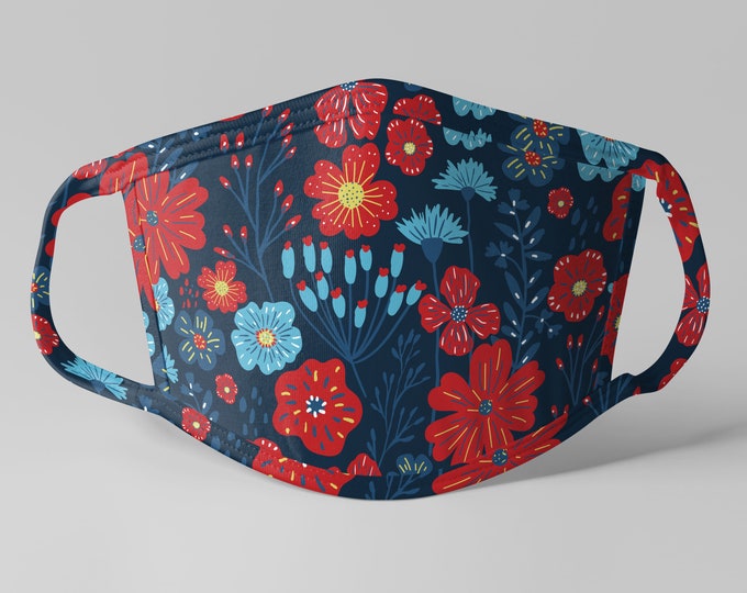 Double Layer Washable Reusable Face Mask Face Covering | Etsy