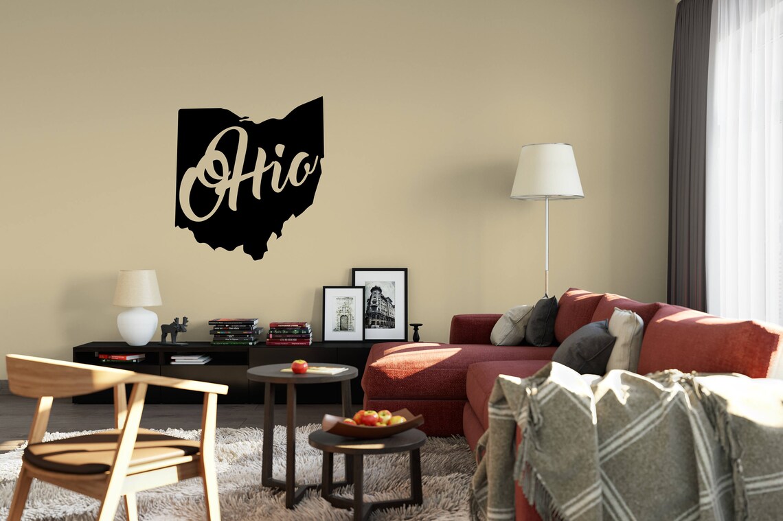 Ohio Wall Decal - Small & Large Removable Vinyl Wall Decals of Ohio ...