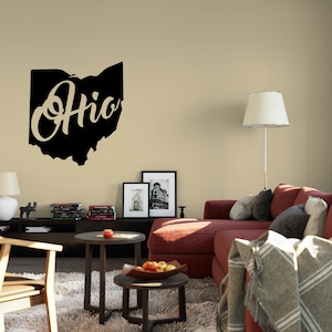 Ohio Wall Decal - Small & Large Removable Vinyl Wall Decals of Ohio ...