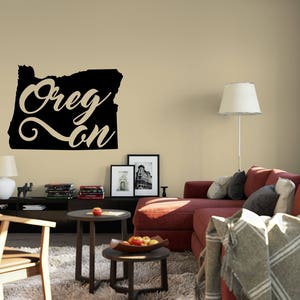 Oregon Wall Decal - Small & Large Removable Vinyl Wall Decals of Oregon ...