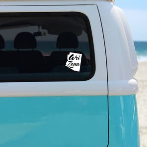 Arizona Car Decal - Removable Vinyl Car Decals of Arizona State - Etsy