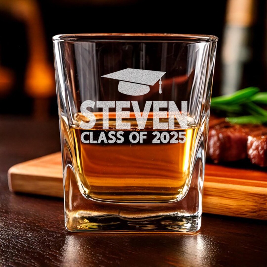 Graduation Shot Glass, Class of 2025 Gift, Personalized Shot Glass ...