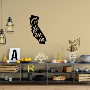 California Wall Decal - Small & Large Removable Vinyl Wall Decals of ...