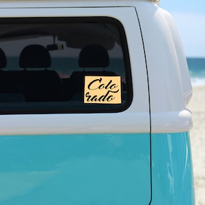 Colorado Car Decal - Removable Vinyl Car Decals of Colorado State - Etsy