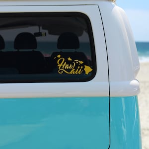 Hawaii Car Decal - Removable Vinyl Car Decals of Hawaii State - Etsy