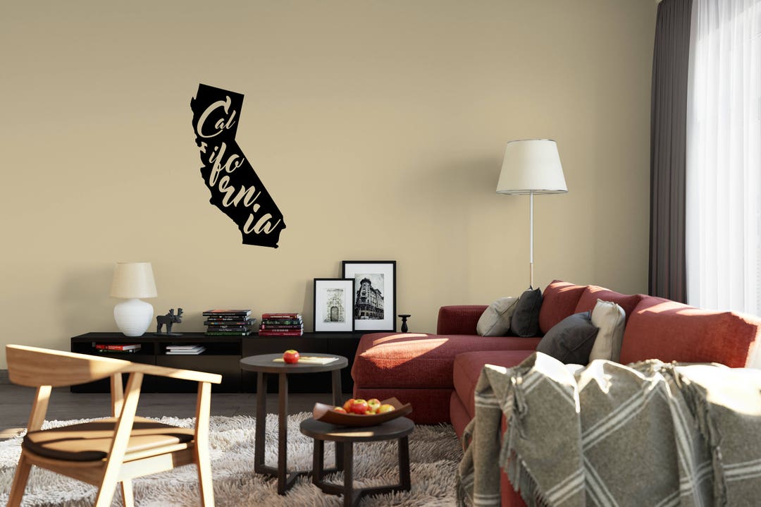 California Wall Decal - Small & Large Removable Vinyl Wall Decals of ...