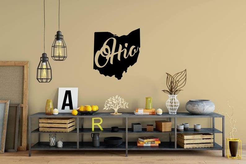 Ohio Wall Decal - Small & Large Removable Vinyl Wall Decals of Ohio ...