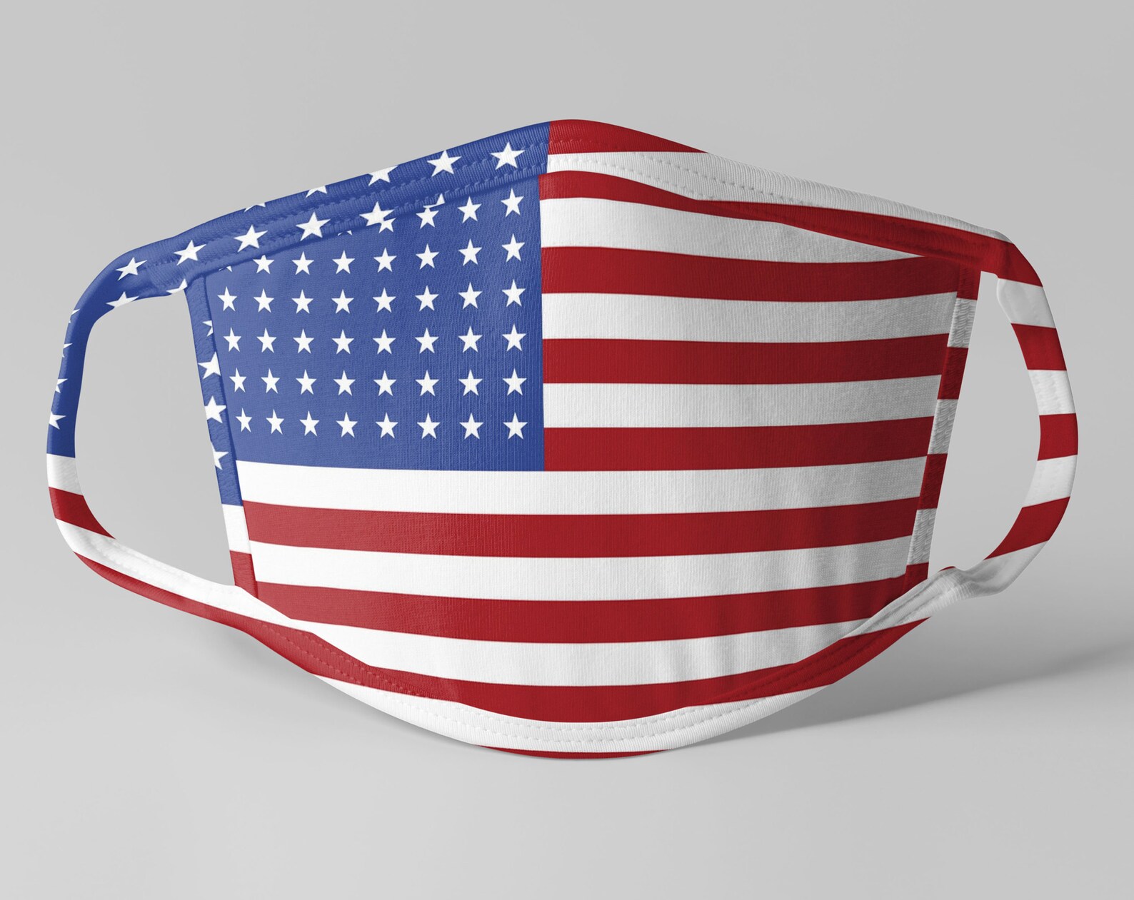 Double Layer Washable Reusable Face Mask, Face Covering, American Flag ...