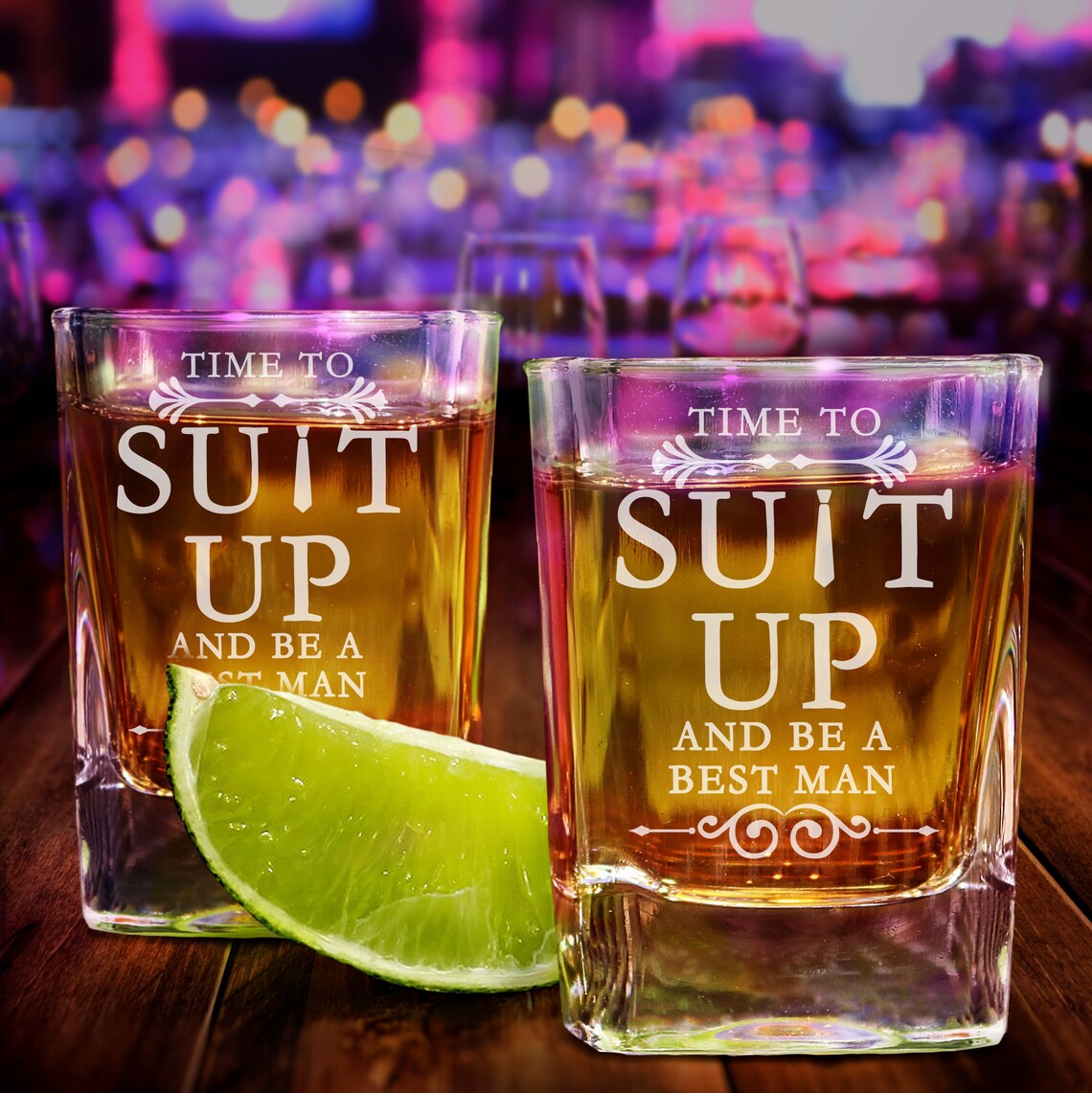 Time to Suit up and Be an Best Man Shot Glass Best Man Shot | Etsy