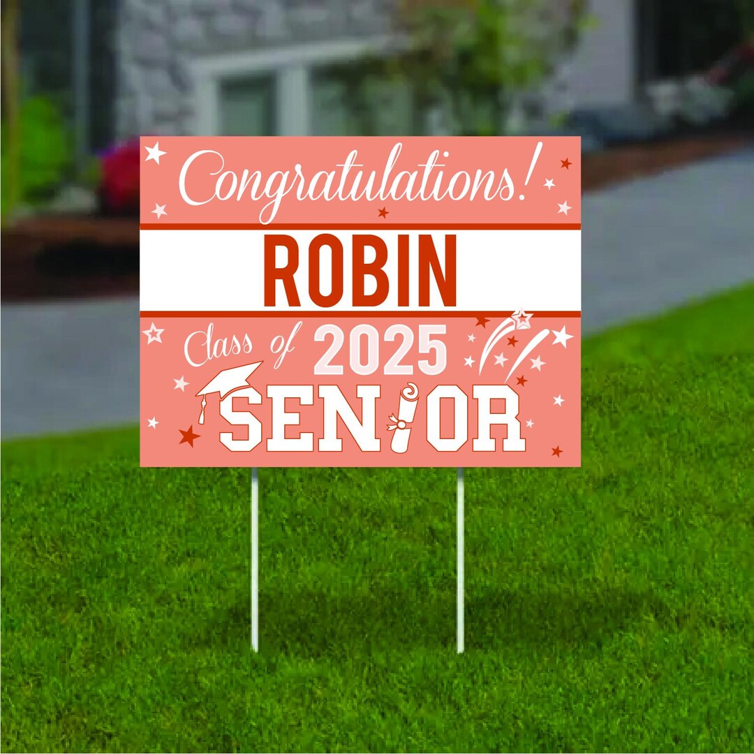 Congratulations Graduation Lawn Signs, Yard Signs, Outdoor Lawn ...