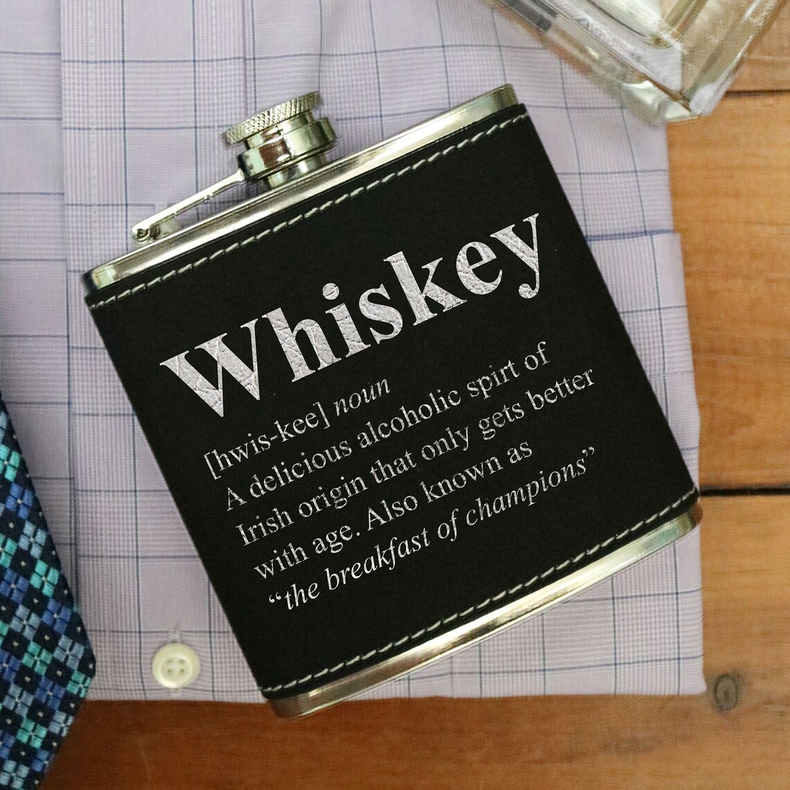 Whiskey Definition Flask Bar Gift Gift for Him Whiskey - Etsy