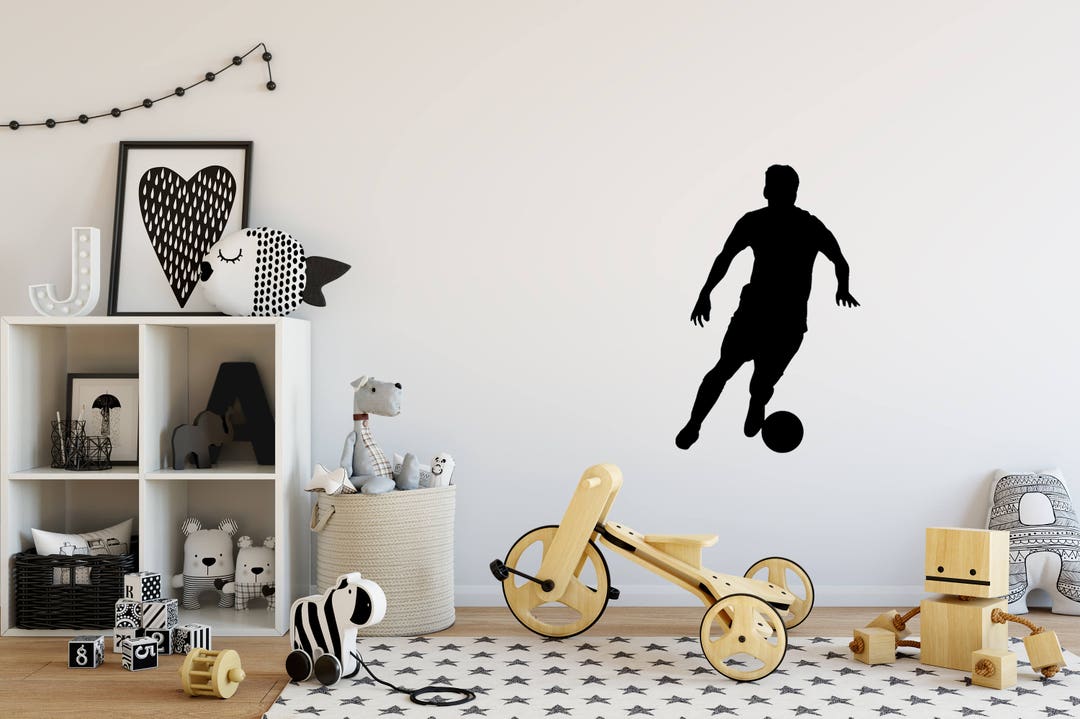 Soccer Decal - Small & Large Vinyl Soccer Wall Decals - Soccer Wall ...