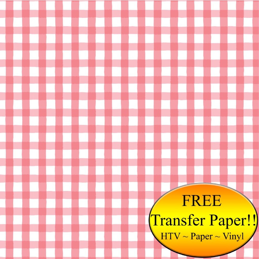 Gingham Pattern Printed Vinyl – Fashion HTV, Cricut & Silhouette - Etsy