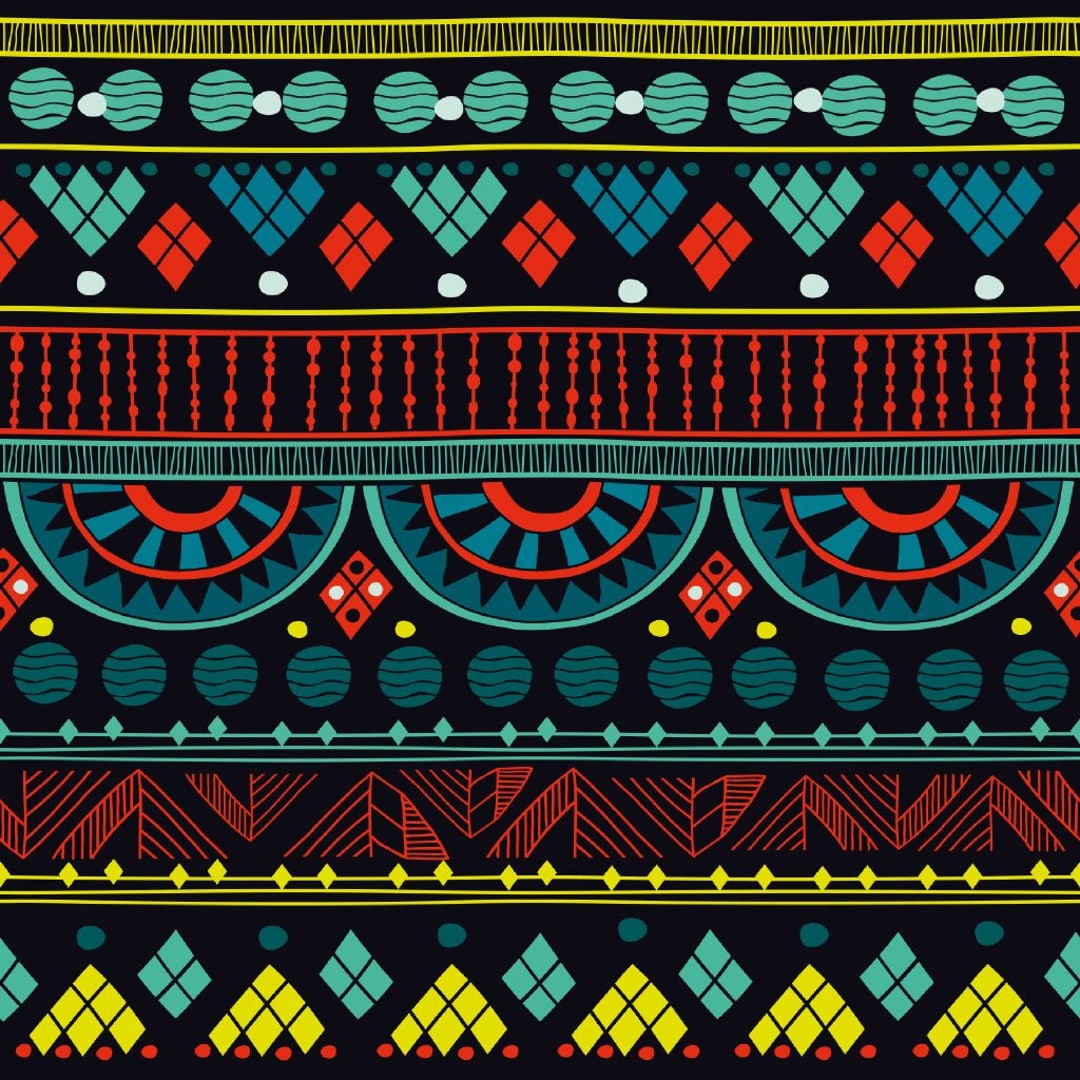 Tribal Lime Pattern Printed HTV - Adhesive Vinyl -tribal Patterned ...