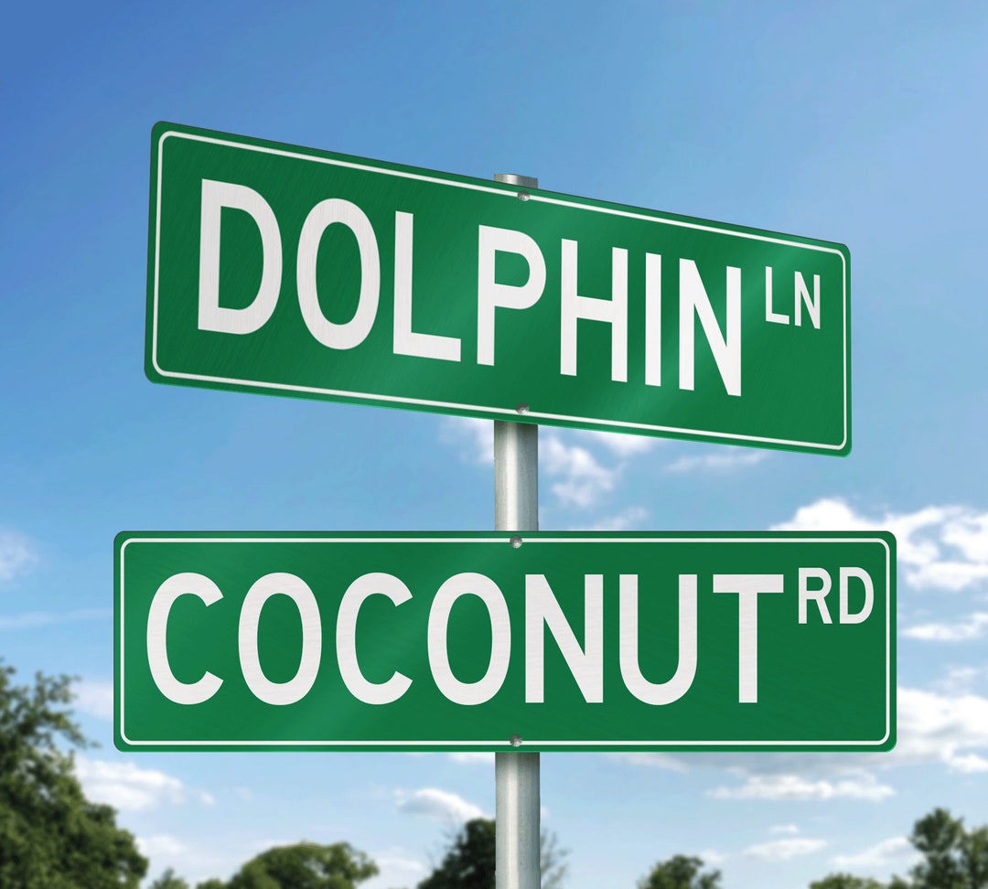 Custom Aluminum Street Sign, Personalized Aluminum Sign, Personalized ...