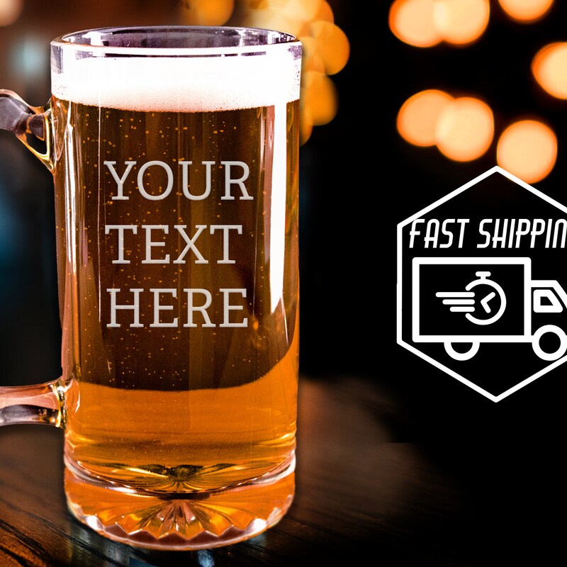 Personalized Custom Beer Mug - Etsy
