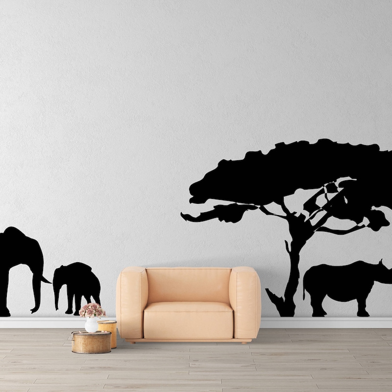 Safari Wall Decal - Etsy