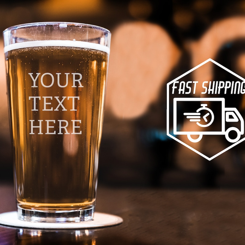 Custom Beer Glasses - Etsy