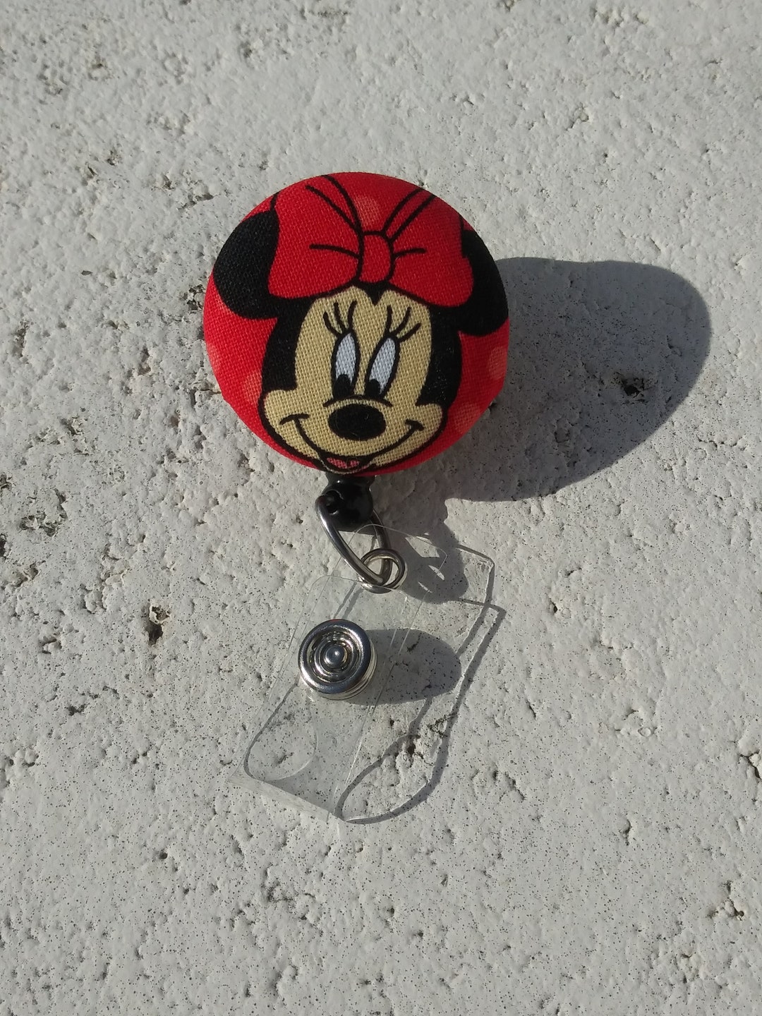Minnie Mouse Badge Holder - Etsy