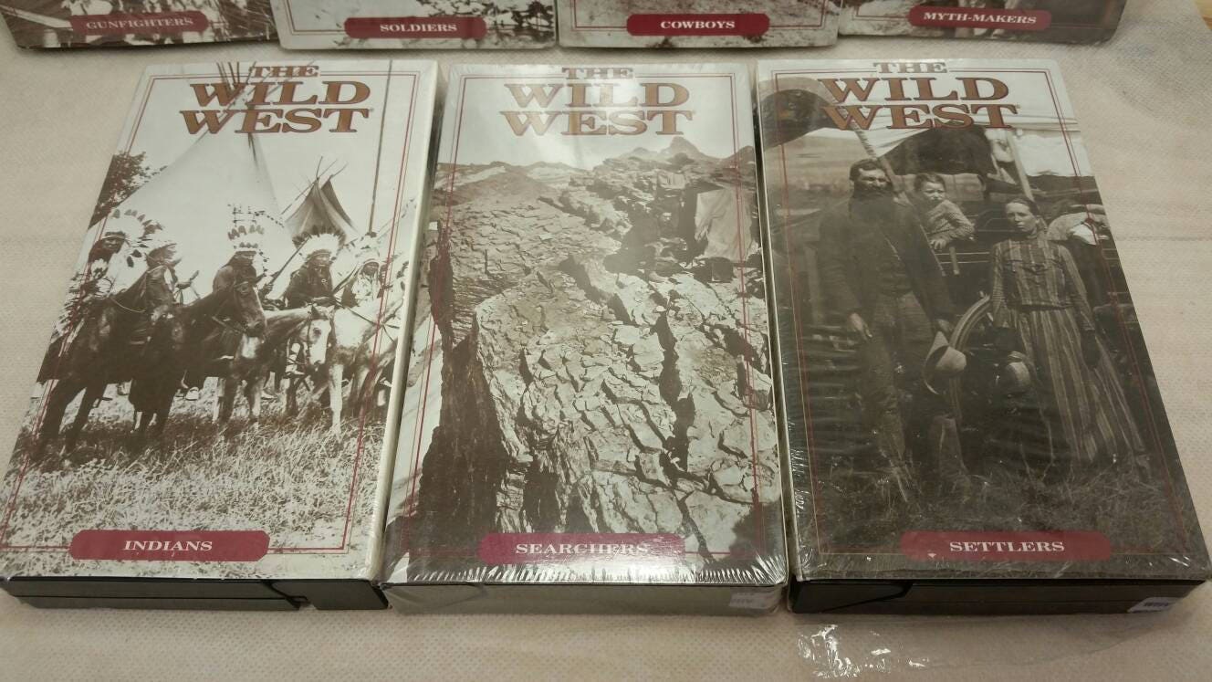 The WILD WEST Collectible VHS Seven Tape Set With Various Wild West ...