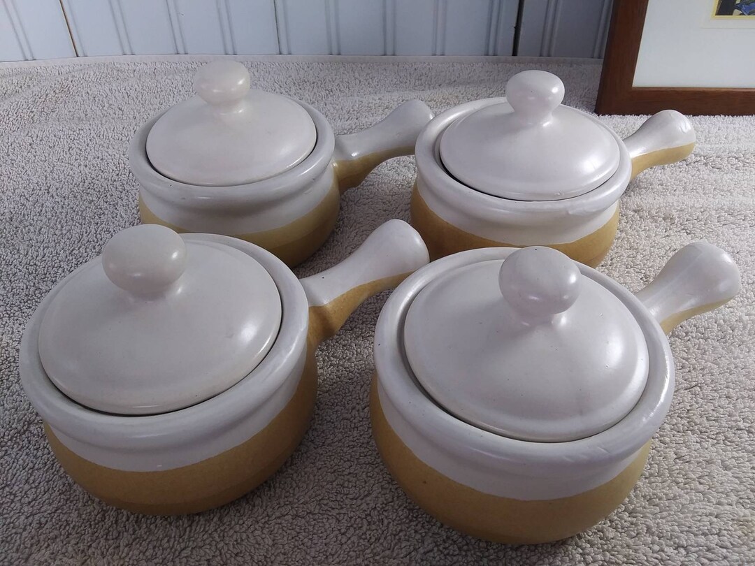 ONE SINGLE Lovely Lidded Bean Pot / Casserole Dish With Handle Warm ...