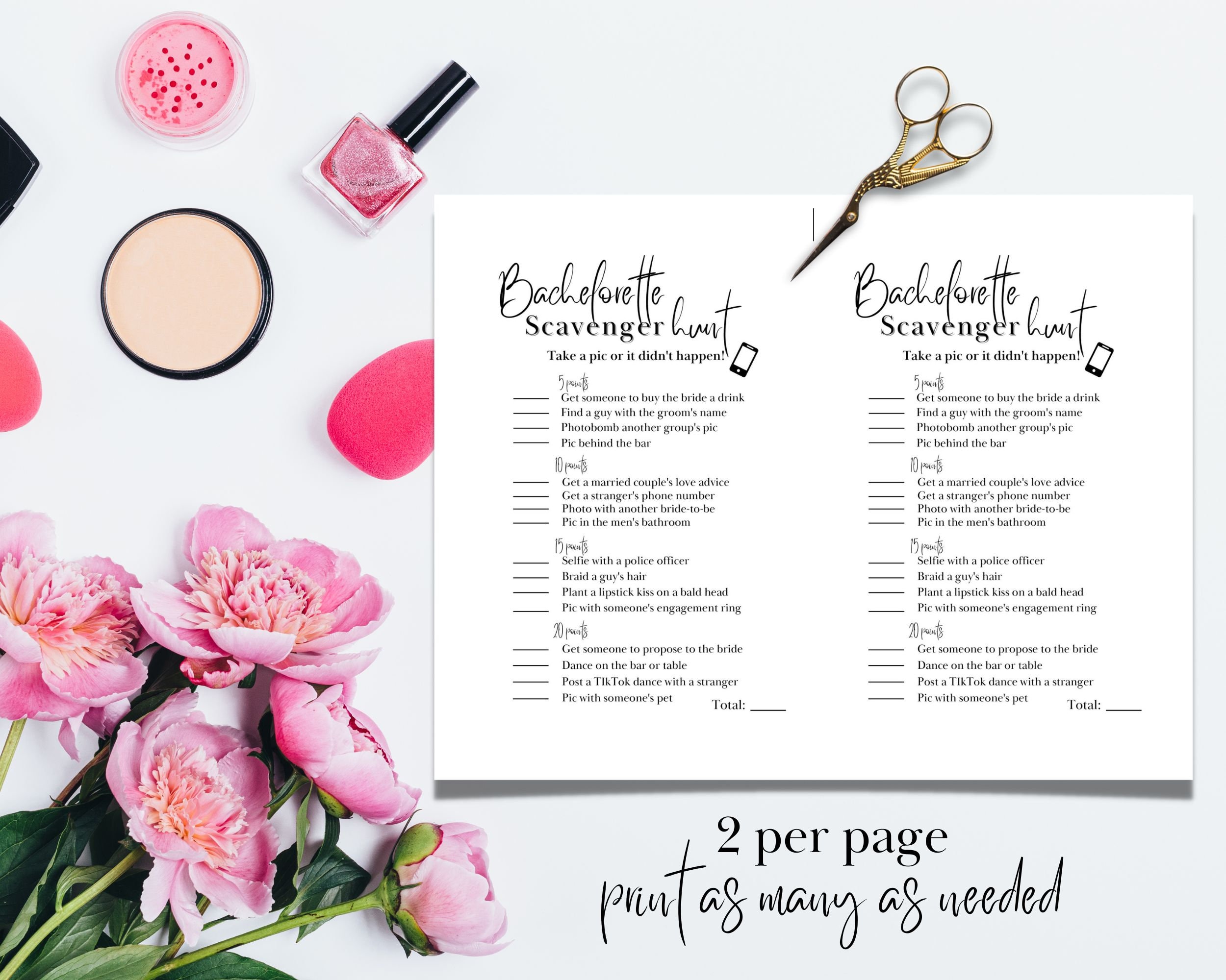 Bachelorette Party Games Printable Bundle, Bachelorette Games ...