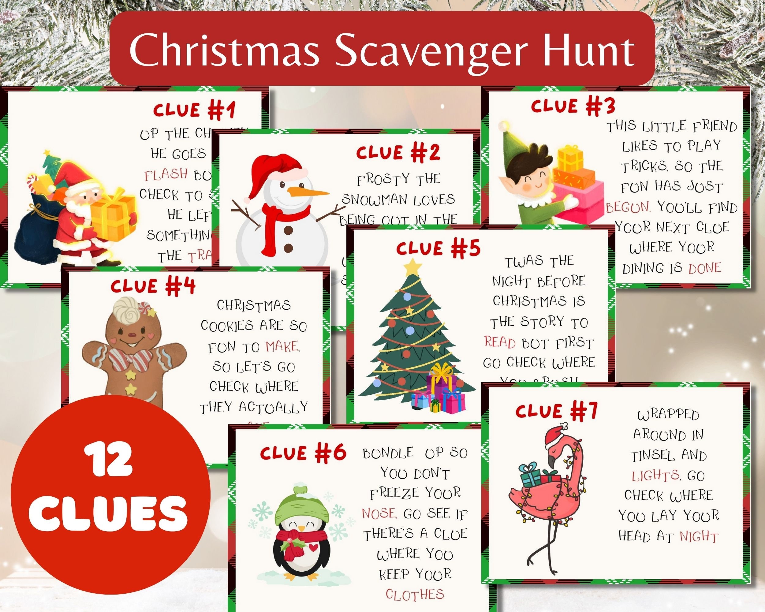 December Holiday Scavenger Hunt