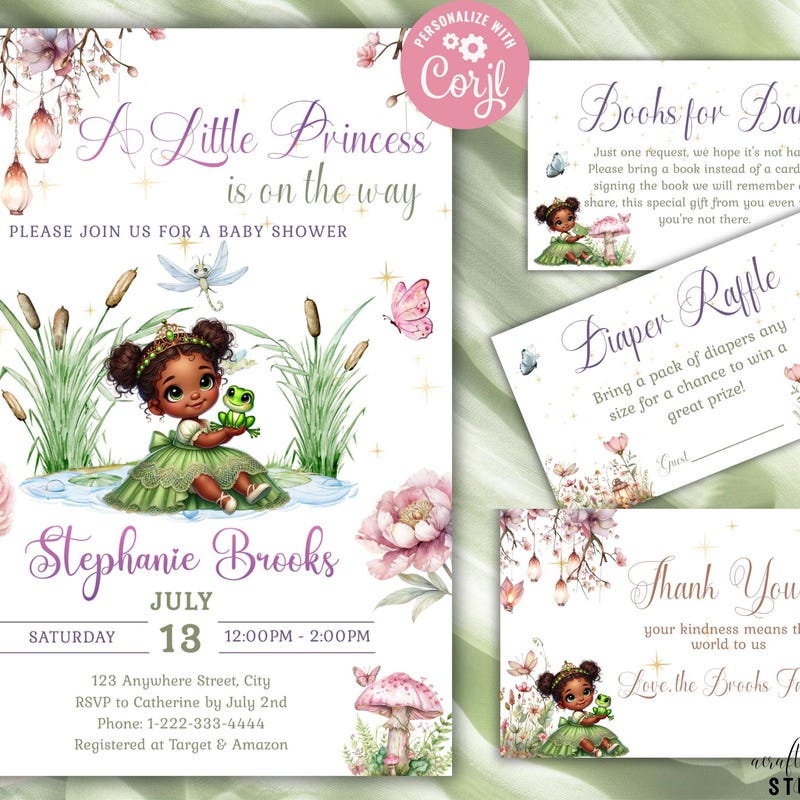 African American Princess Baby Shower - Etsy