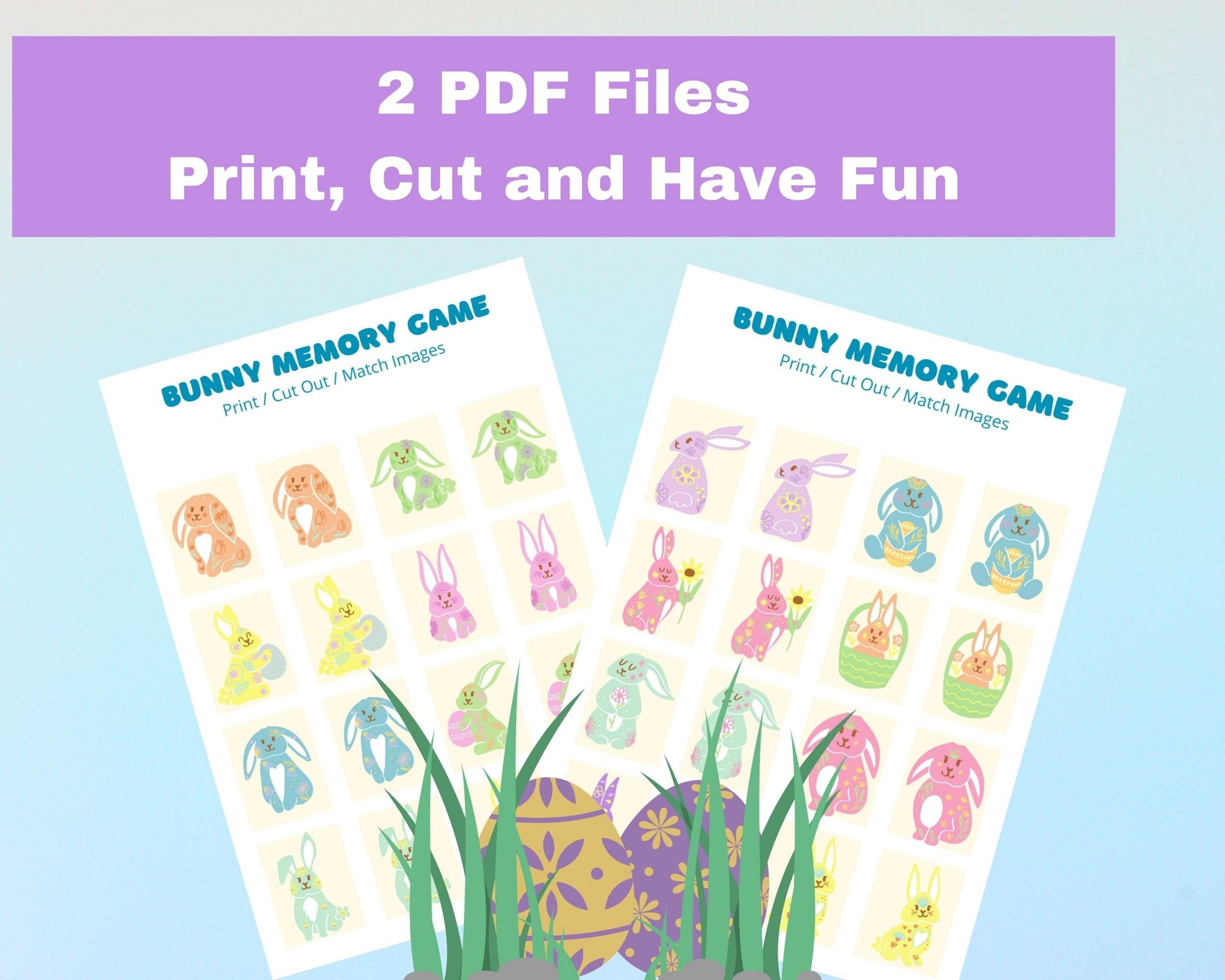 Easter Bunny SVG, Scavenger Hunt for Kids, Easter Activities and Easter ...