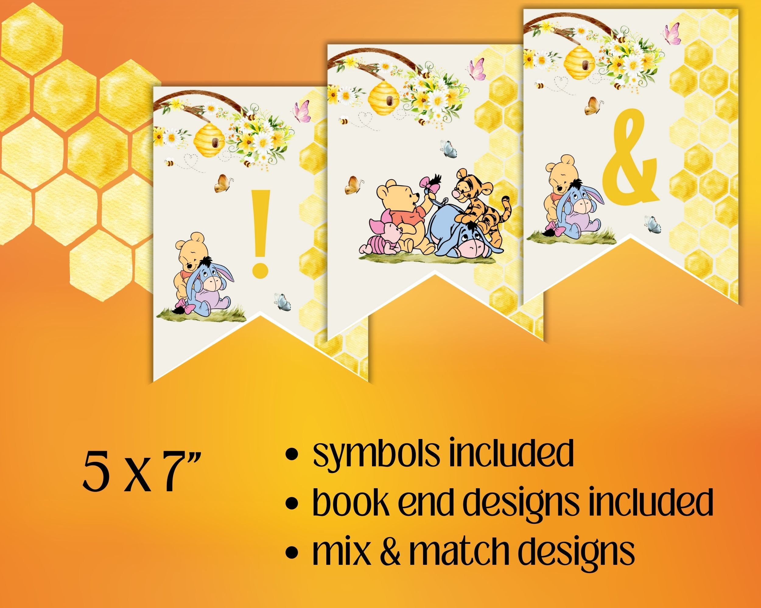 Classic Winnie the Pooh Banner, Baby Shower Banner Pooh, Printable ...