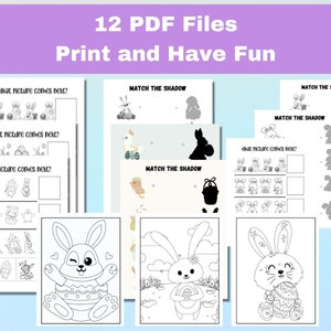 Easter Bunny SVG, Scavenger Hunt for Kids, Easter Activities and Easter ...