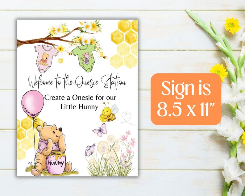 Decorate Baby Onesie, Baby Shower Games, Classic Winnie the Pooh Baby ...