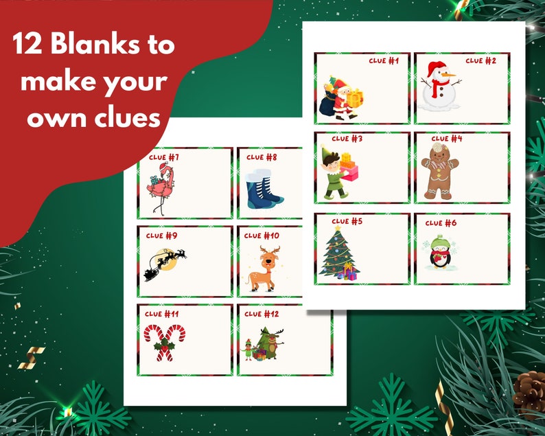 Christmas Scavenger Hunt for Kids, 12 Days of Christmas - Etsy