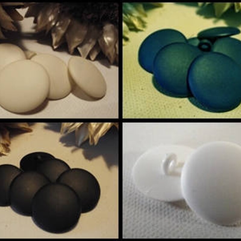 Black Matte Buttons - Etsy