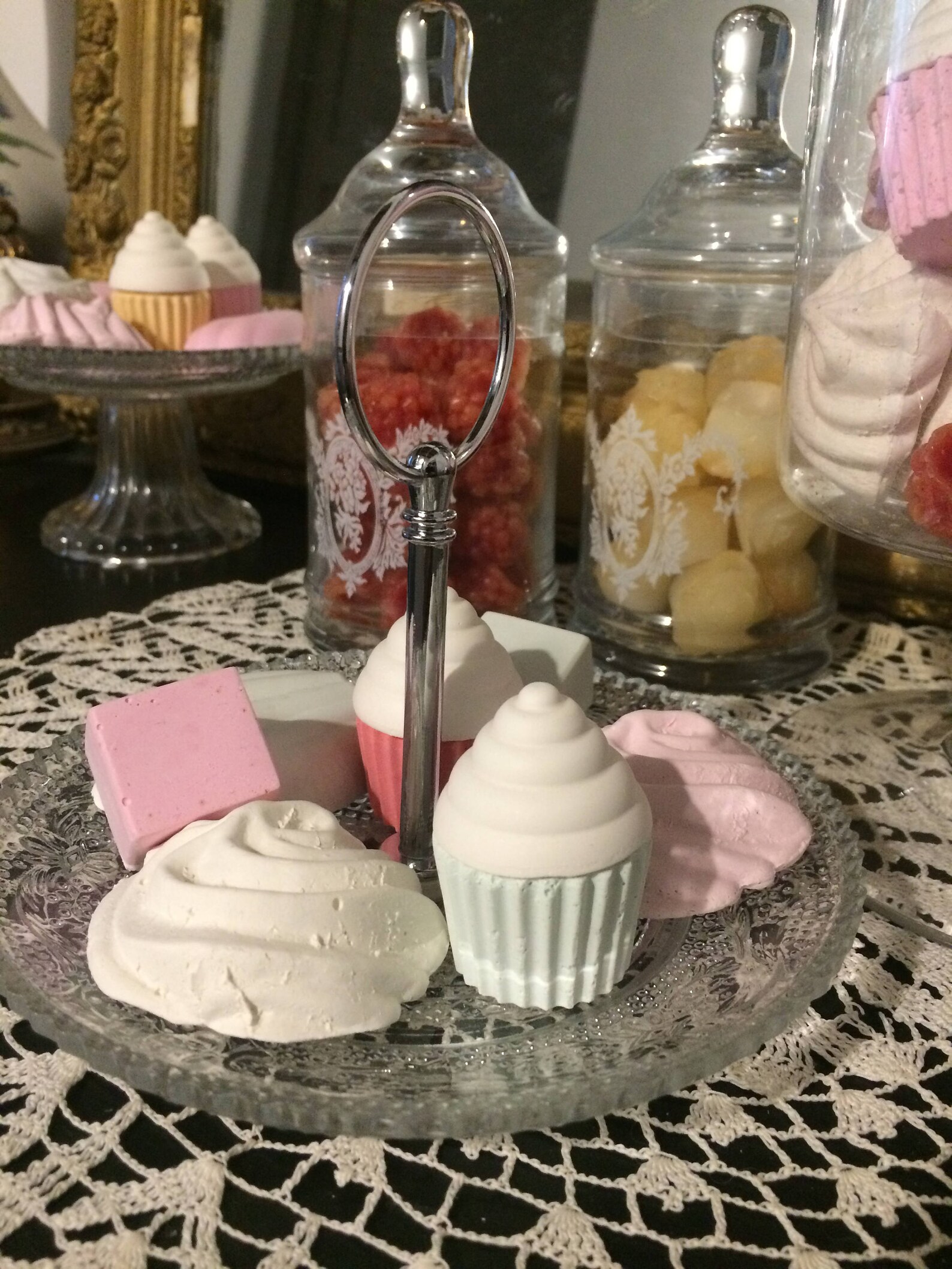 Plateau de gâteaux ou gourmandises en plâtre - Etsy France