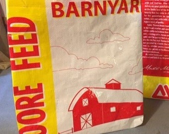 Repurposed Feed Bag Tote Handy Tote Recycled | Etsy