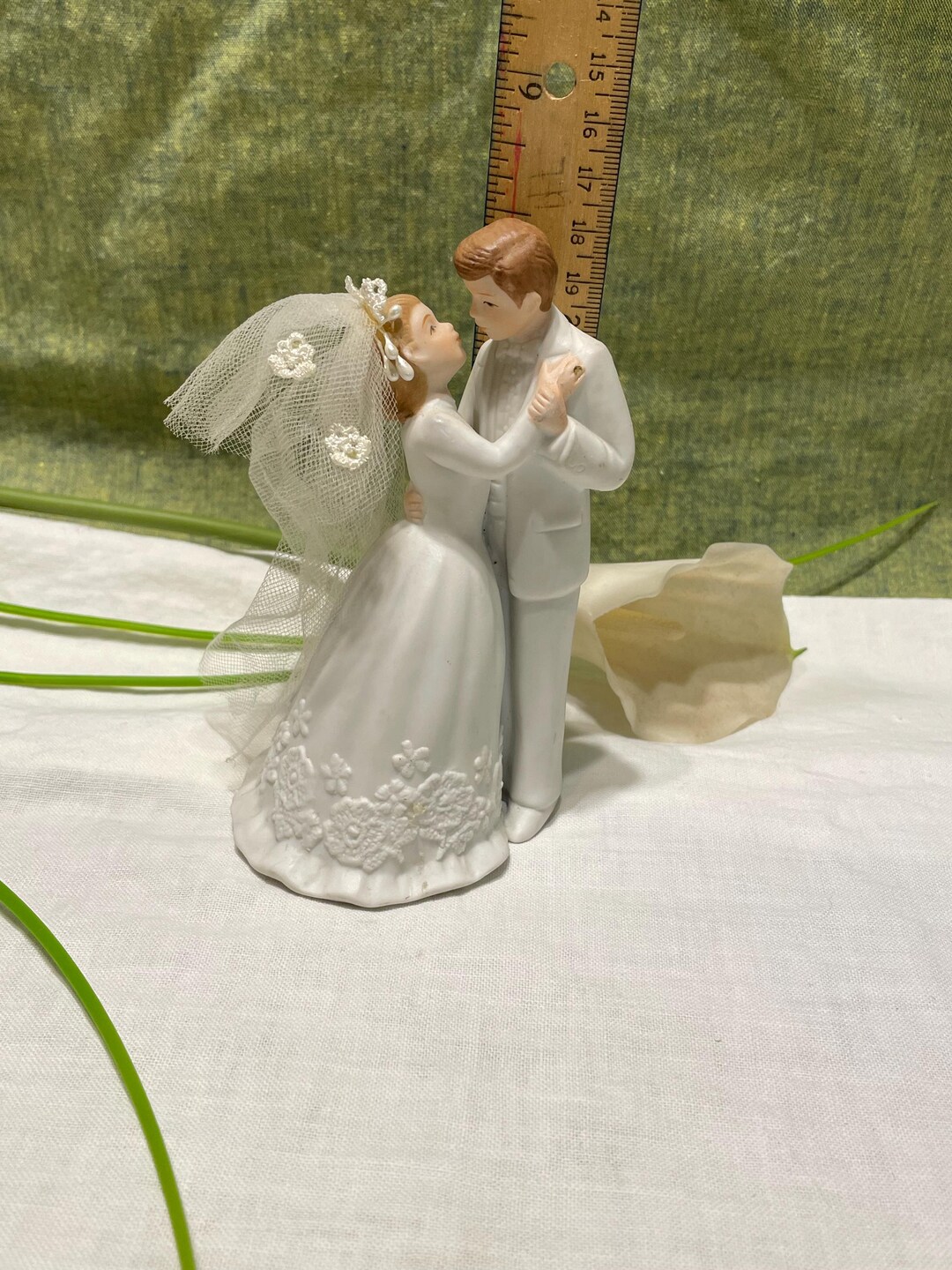 Bride and Groom Cake Topper/ Decoration Lefton China Vintage 1985 - Etsy