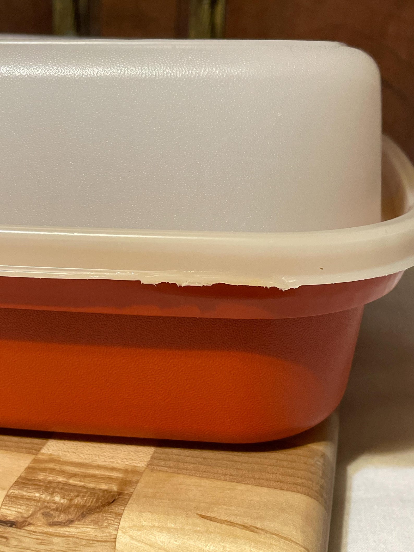 Vintage Tupperware Meat Marinate Oblong Storage Keeper, Paprika Red ...