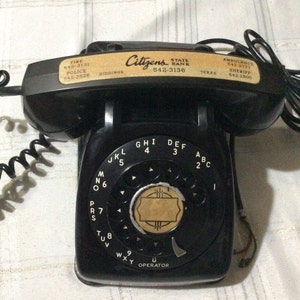 Vintage Automatic Electric Desk Phone, Classic Black, 1962, Rare Find ...