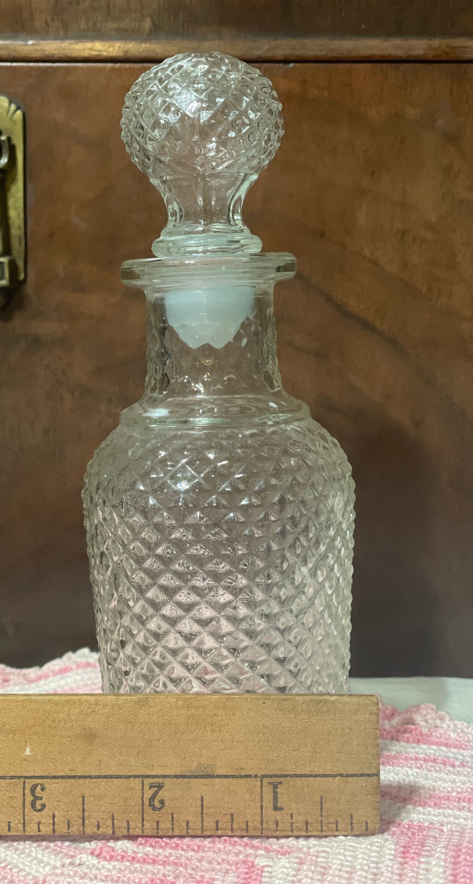 Vintage AVON Clear Glass Perfume / Decanter Bottle. - Etsy