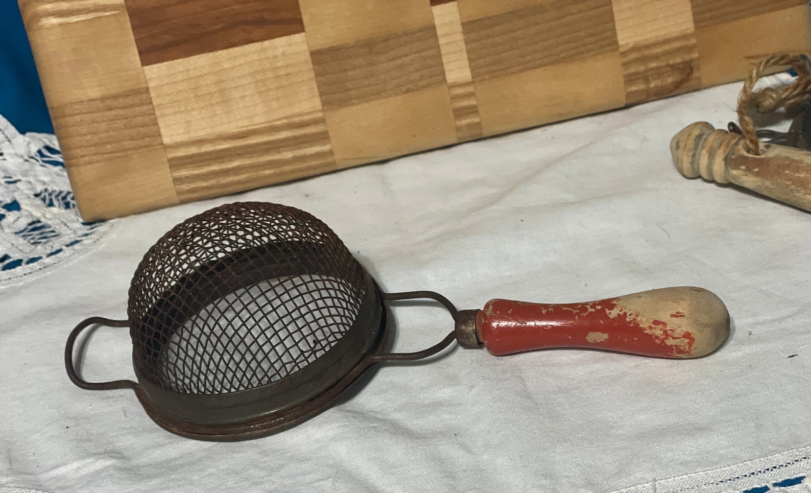 Vintage Small Sifters With Wooden Handles Selections Are - Etsy