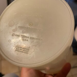 Vintage Tupperware, Tupper Seal Canister, Millionaire Line, Dated 1955 ...
