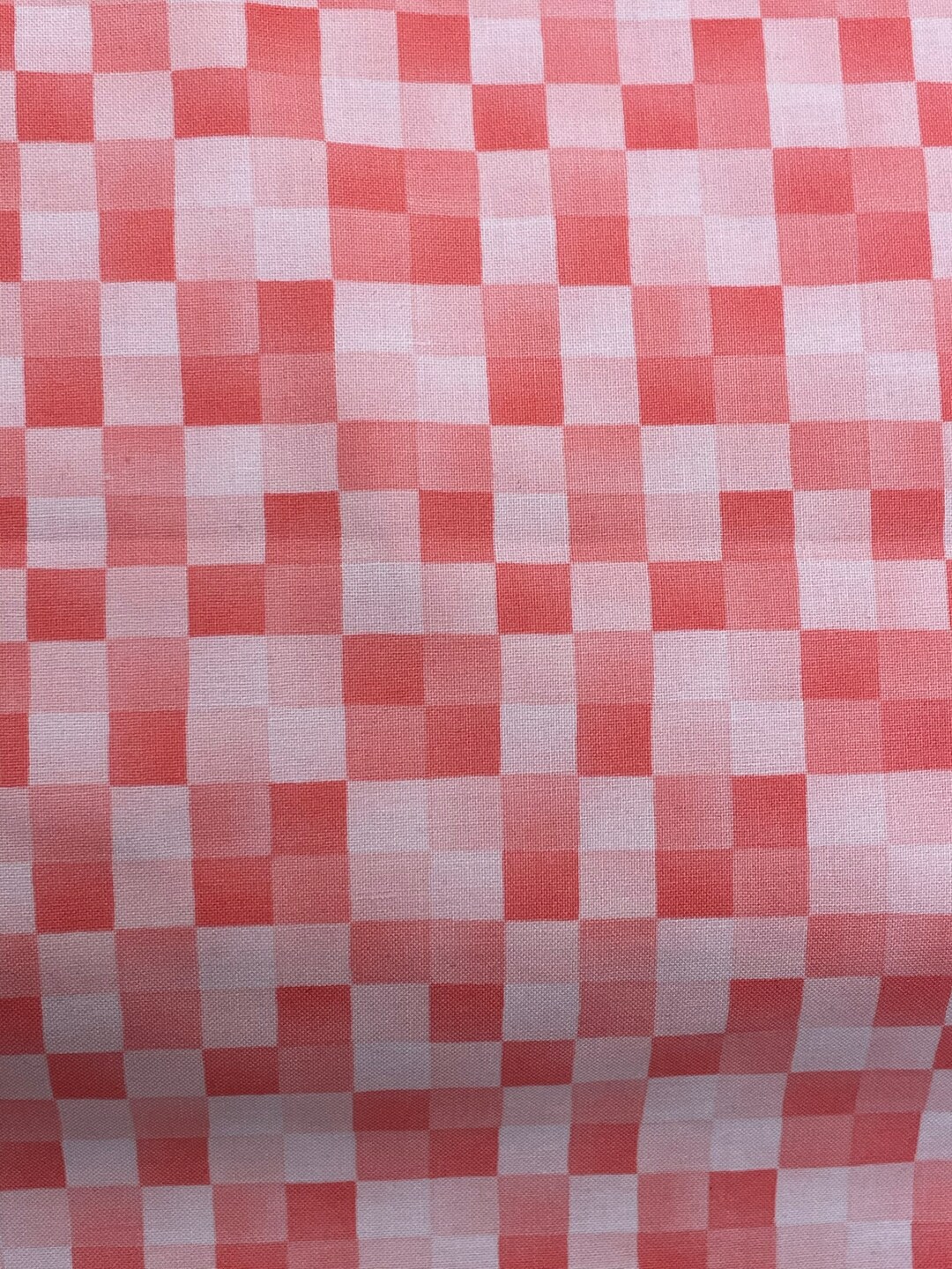 Shades of Pink Checkered Fabric by Moda, Yardage, Quilt Shop Quality ...