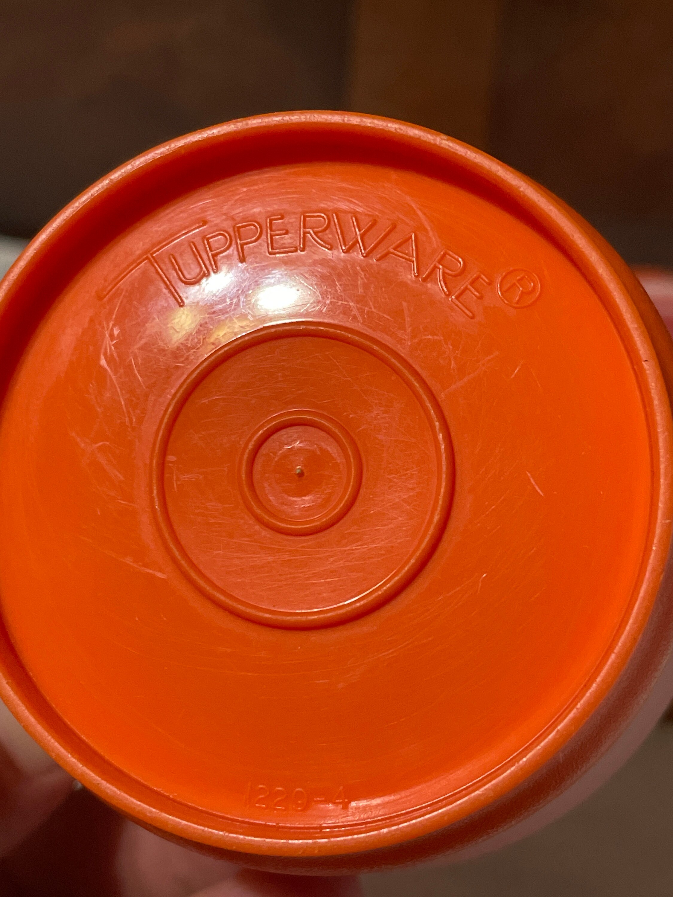 Vintage Tupperware Mini Size Orange Storage Containers With Lids, 70s ...