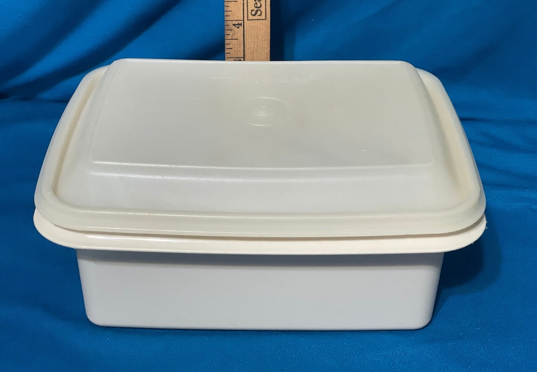 Vintage Tupperware Oblong Storage Tote, Lunch Keeper, Preowned in Very ...