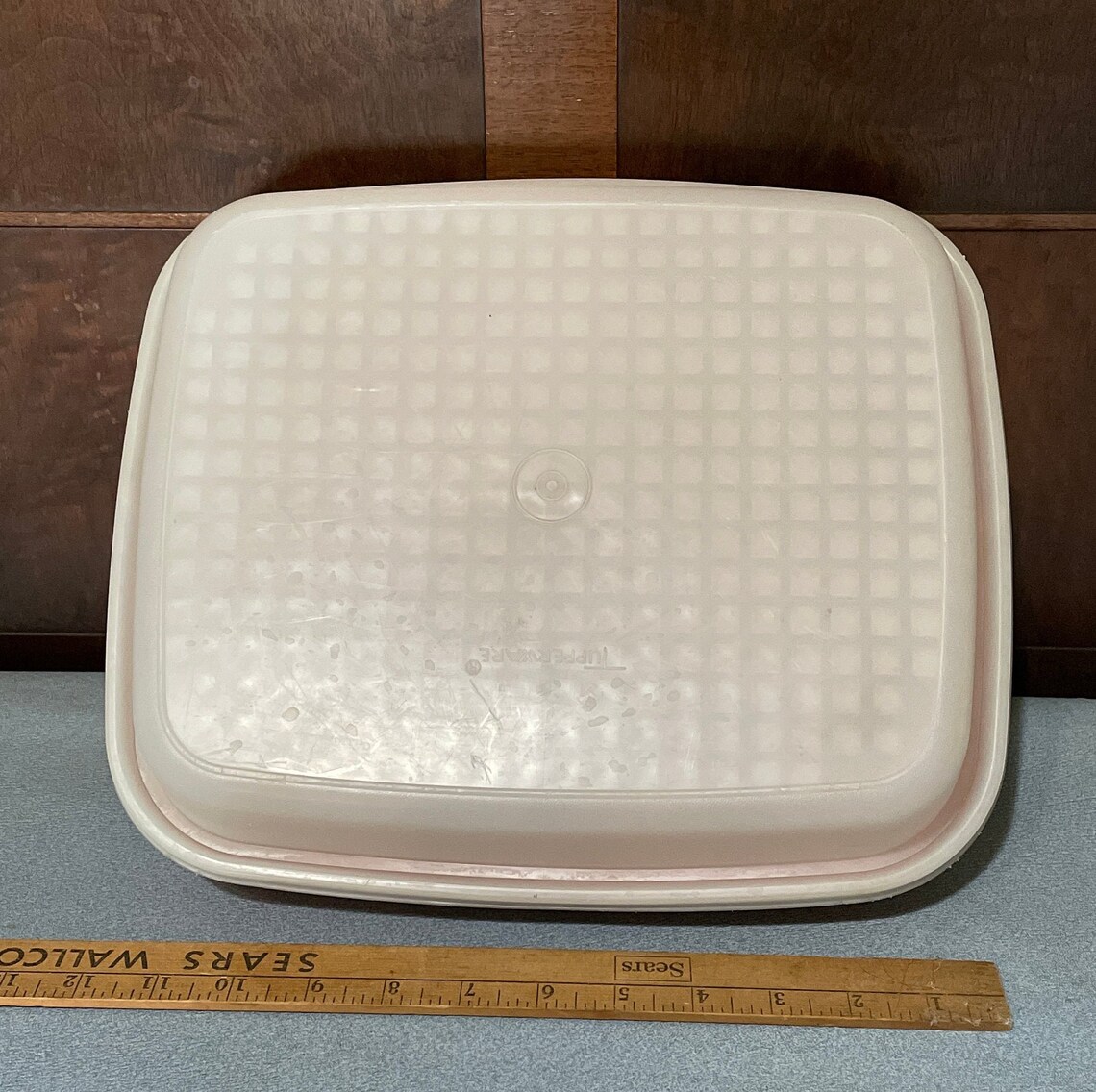 Vintage Tupperware Meat Marinate Oblong Storage Keeper, Paprika Red ...