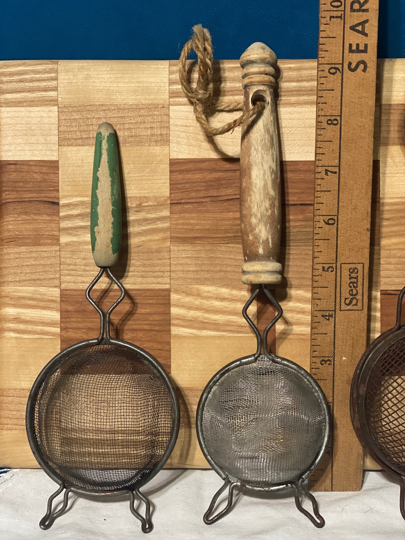Vintage Small Sifters With Wooden Handles Selections Are - Etsy